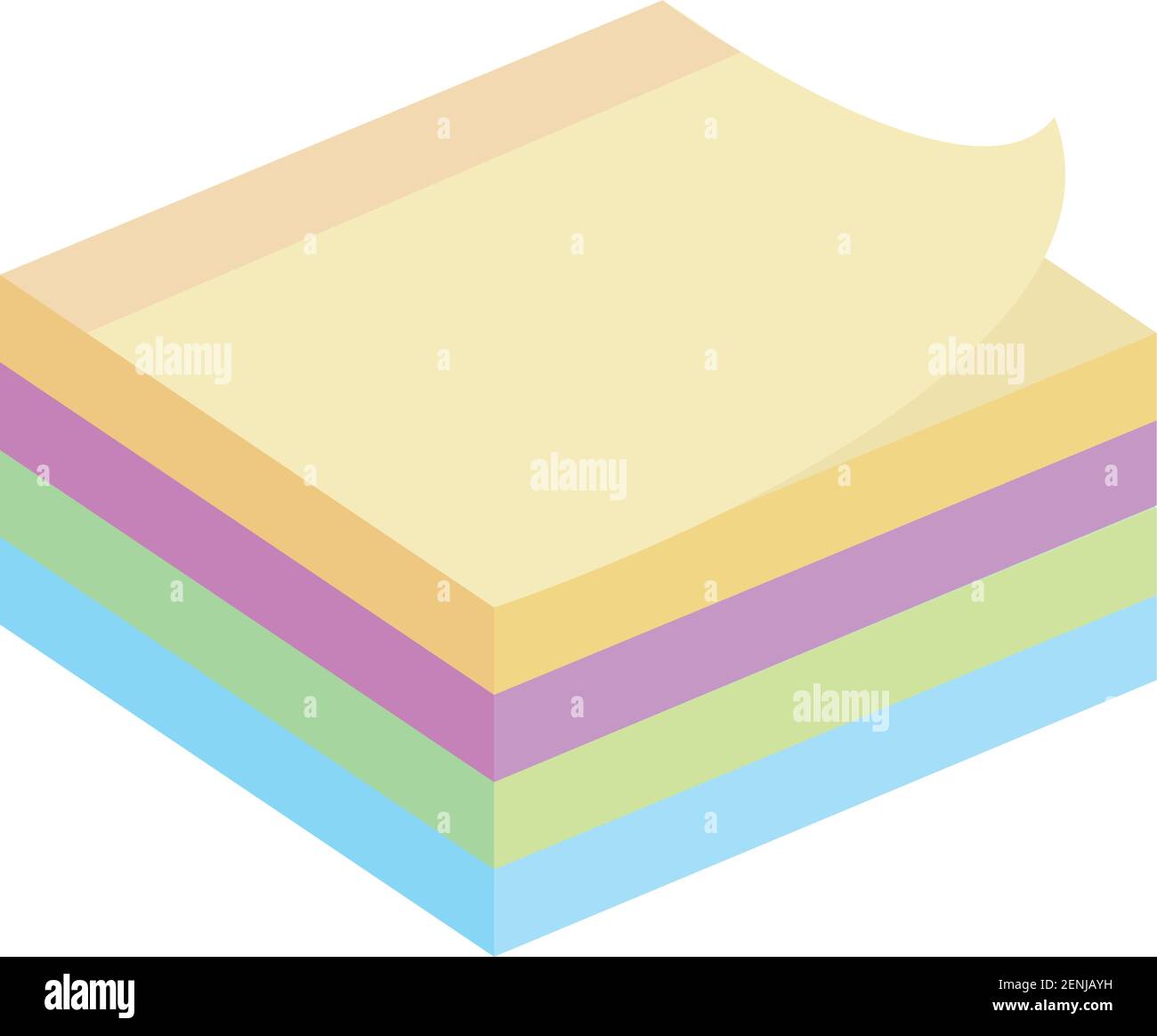 papers colors notes isometric icon Stock Vector Image & Art - Alamy