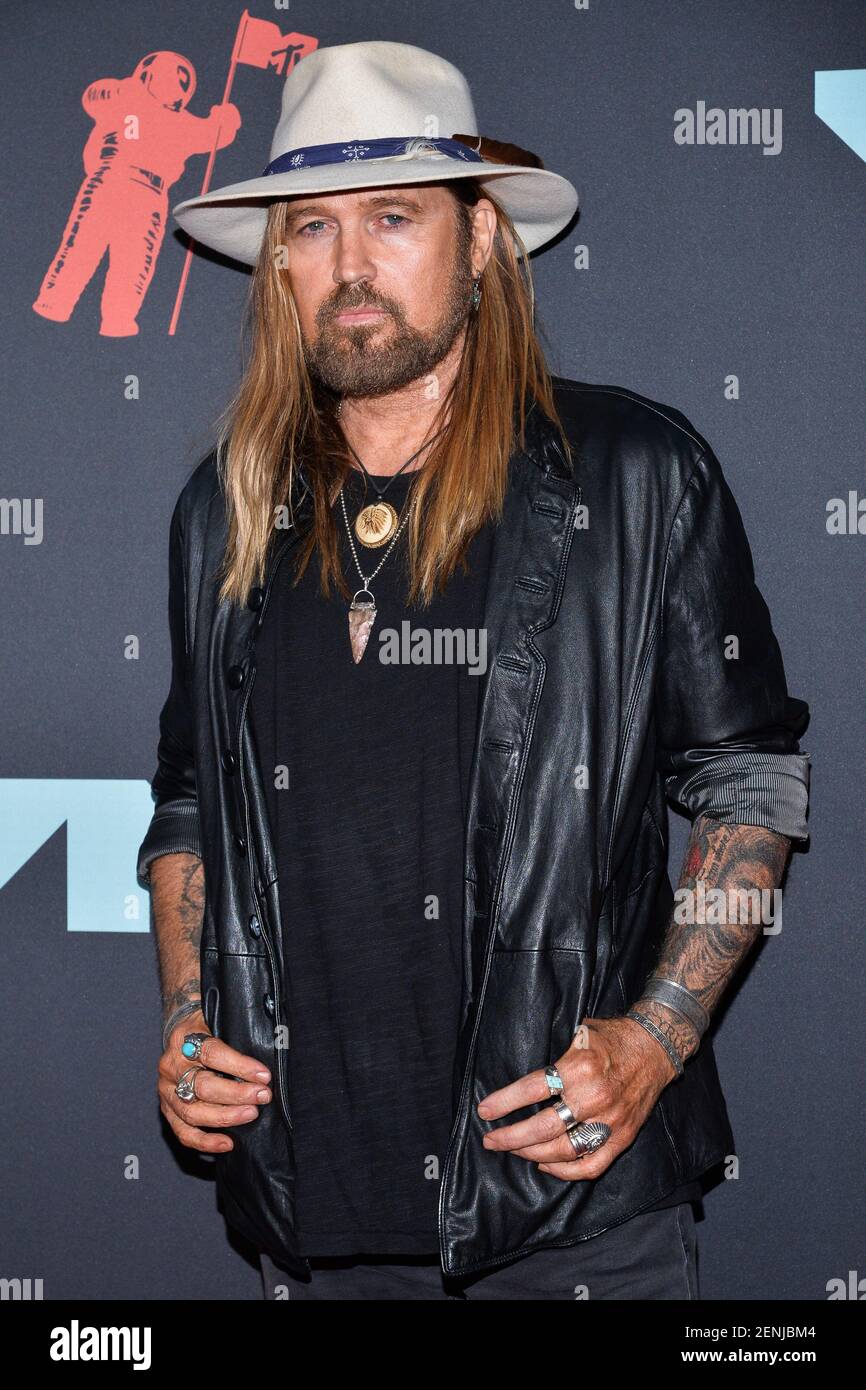 Billy Ray Cyrus arriving on the red carpet at the 2019 MTV Video Music ...