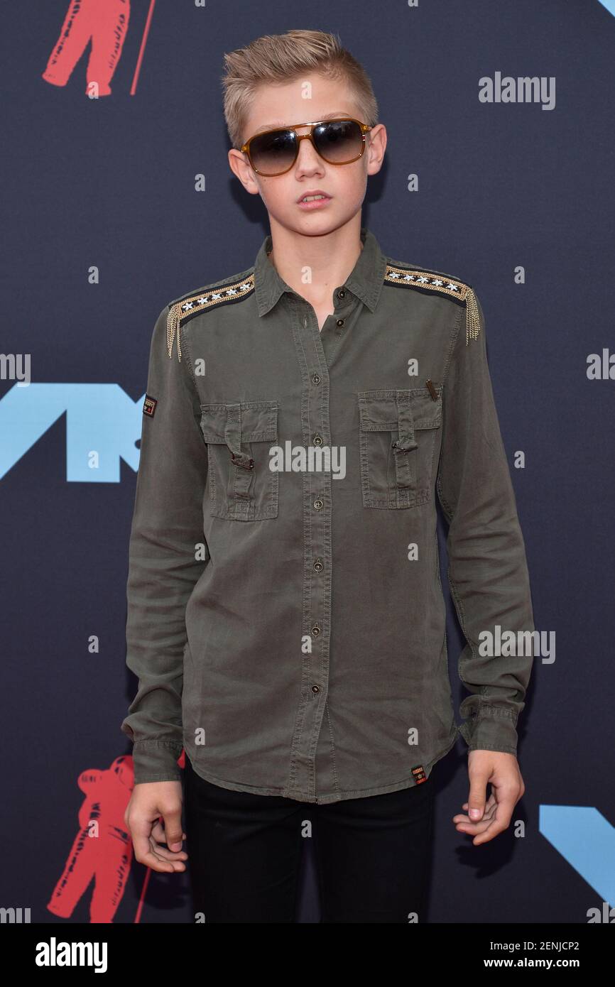 Stefan Benz arriving on the red carpet at the 2019 MTV Video Music ...