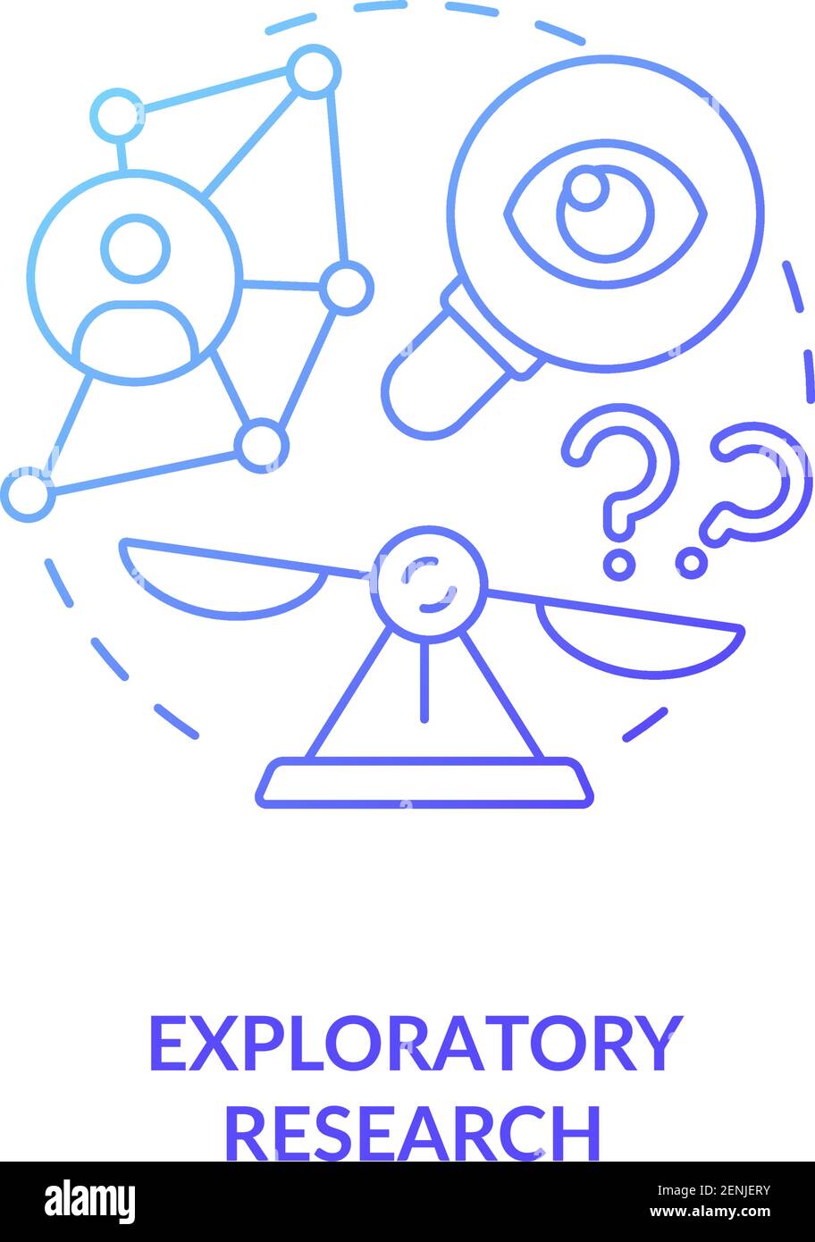 Exploratory Research Concept Icon Stock Vector Image And Art Alamy