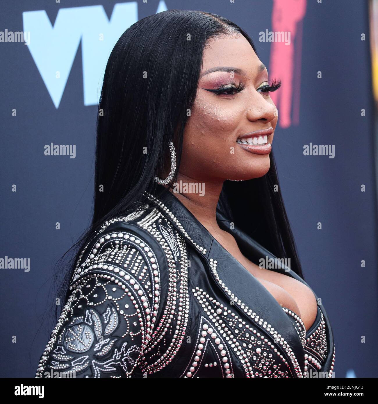 NEWARK, NEW JERSEY, USA - AUGUST 26: Rapper Megan Thee Stallion arrives ...