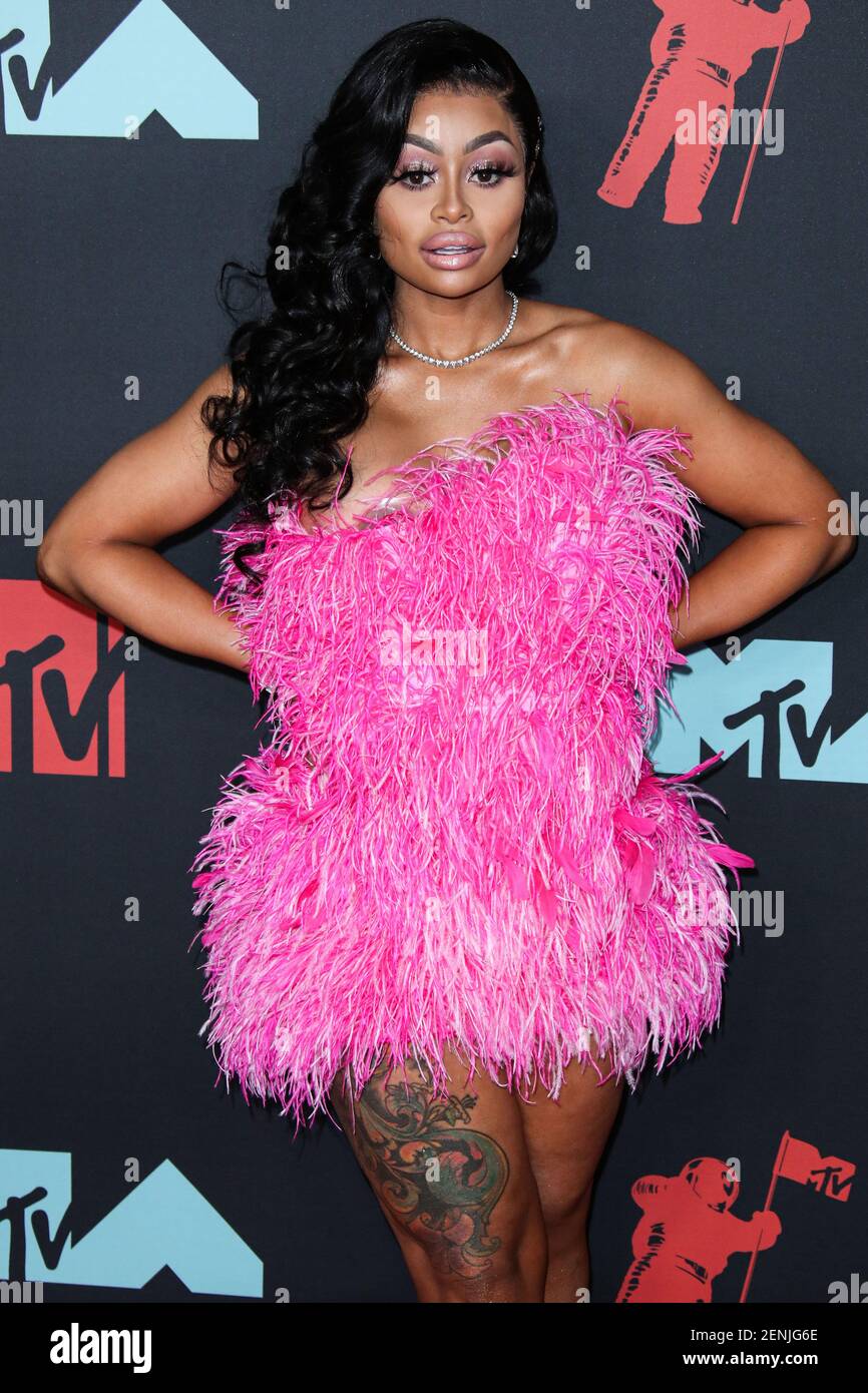 NEWARK, NEW JERSEY, USA - AUGUST 26: Blac Chyna arrives at the 2019 MTV ...