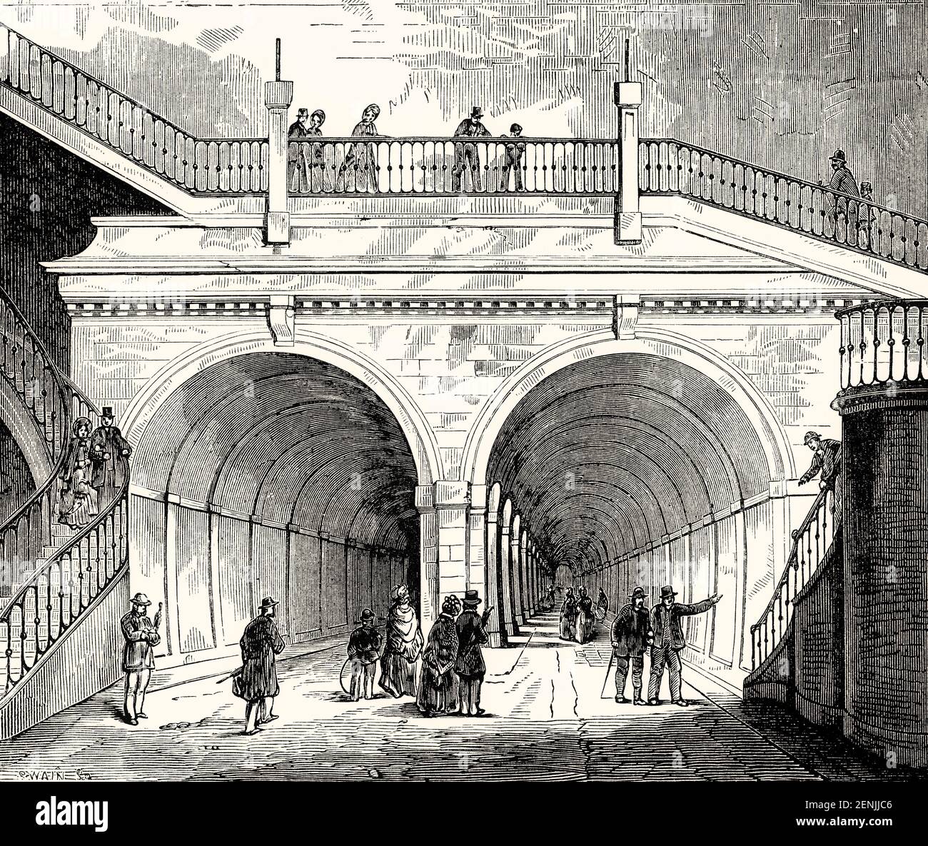 construction of the Thames Tunnel, London, 1843 Stock Photo - Alamy