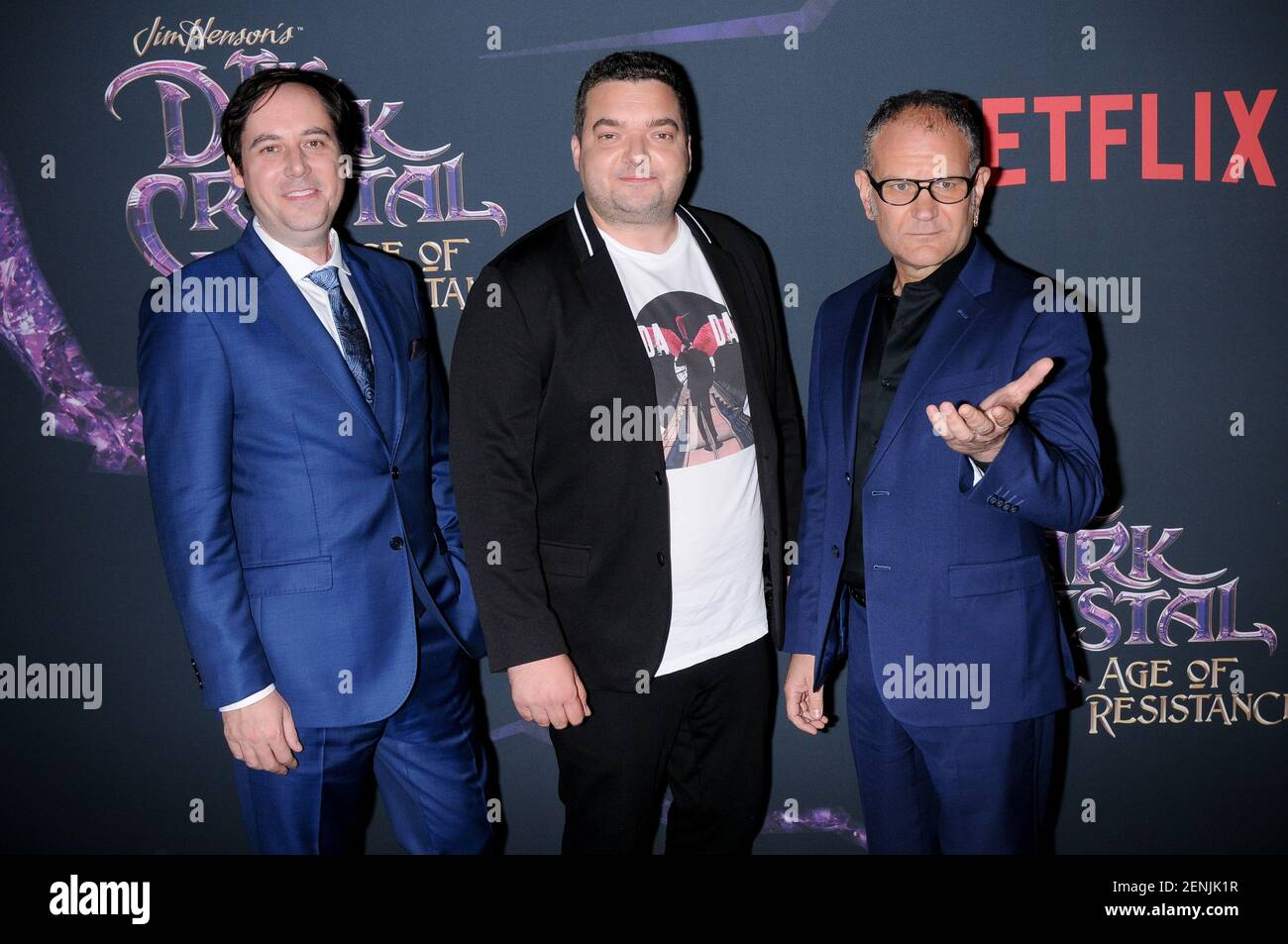 (L-R) Will Matthews, Jeffrey Addiss and Loius Leterrier attend The Dark ...