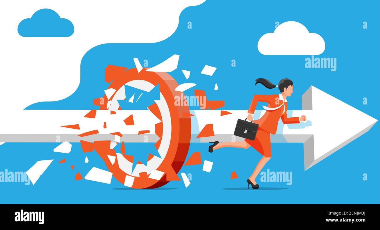 Work target setting symbol Stock Vector Images - Alamy