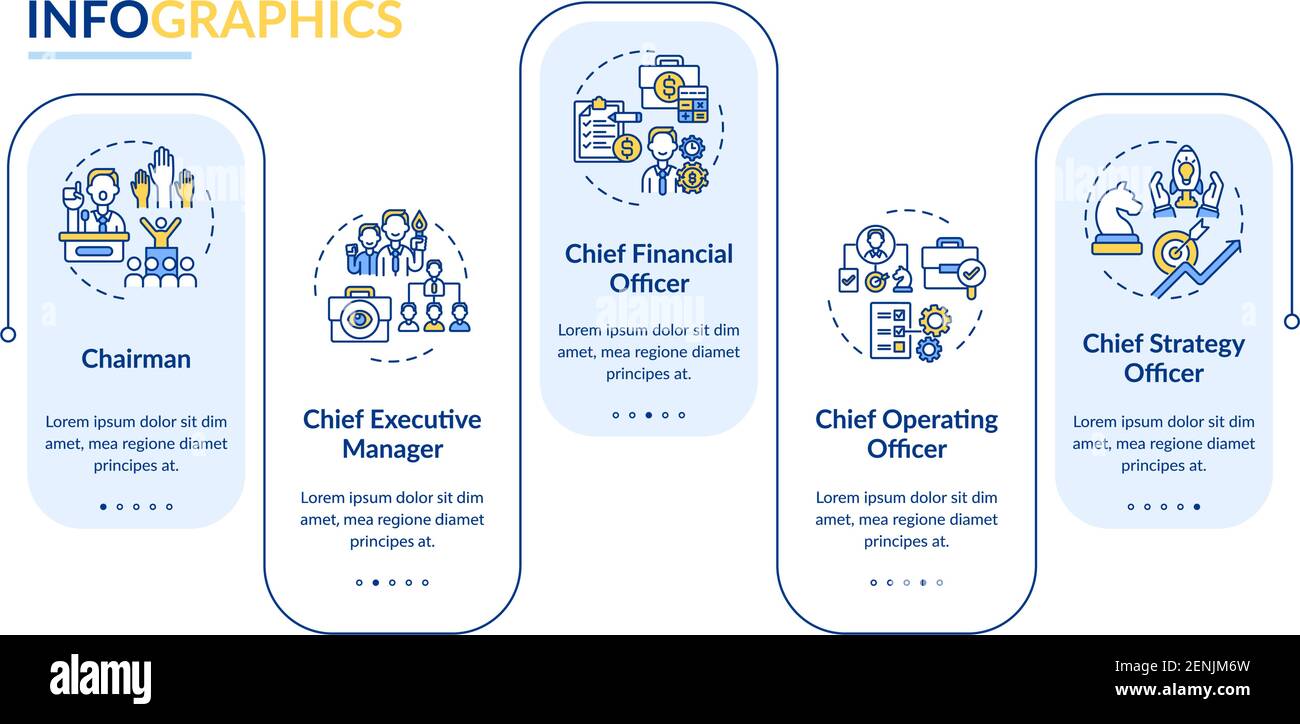 Top management positions vector infographic template Stock Vector Image ...