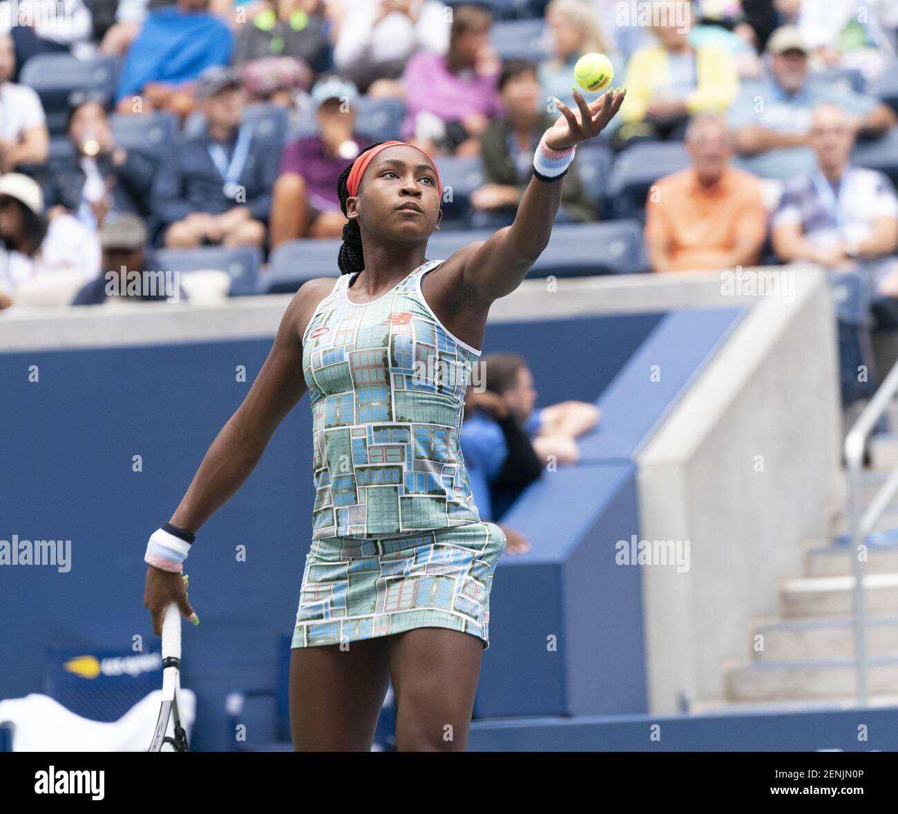 Cori Coco Gauff (USA) in action during round 1 of US Open Tennis ...