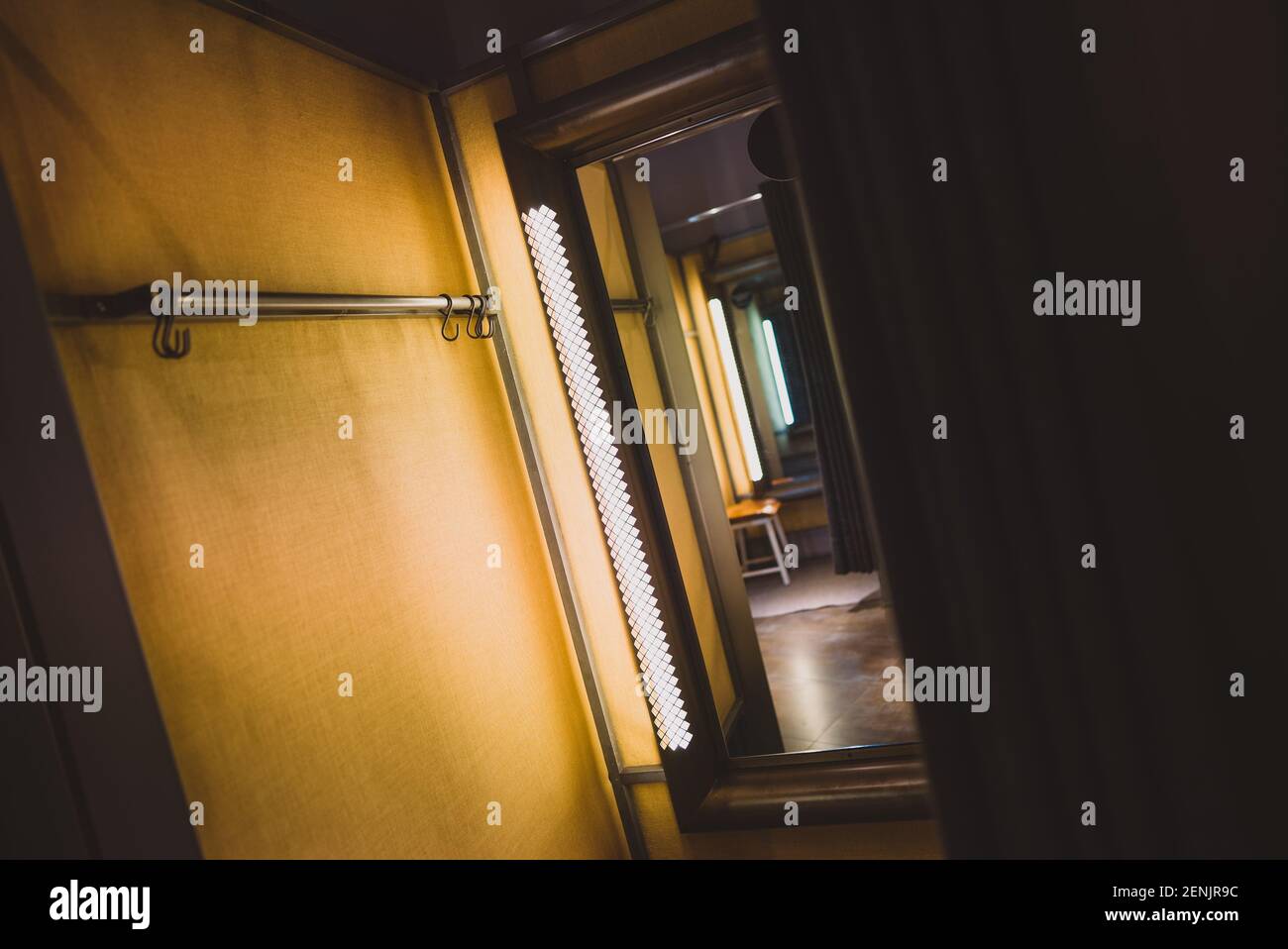 Changing room curtain hi-res stock photography and images - Alamy