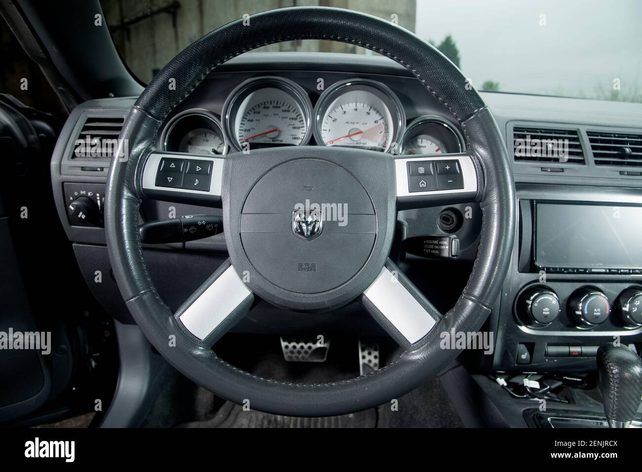 Dodge Hellcat SRT8 American muscle car, modified Stock Photo - Alamy