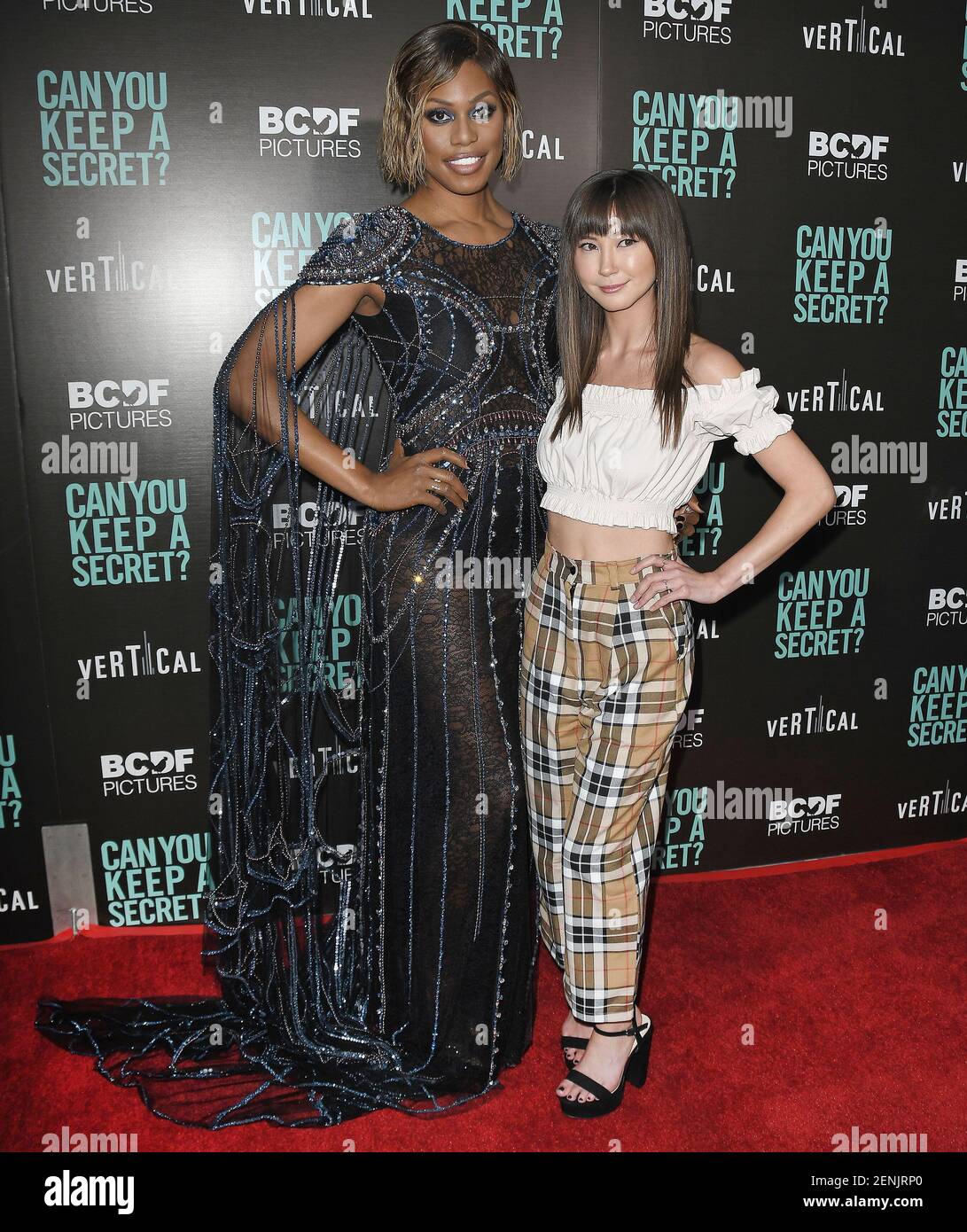 (L-R) Laverne Cox and Kimiko Glenn at the CAN YOU KEEP A SECRET? Los Angeles Screening held at ...