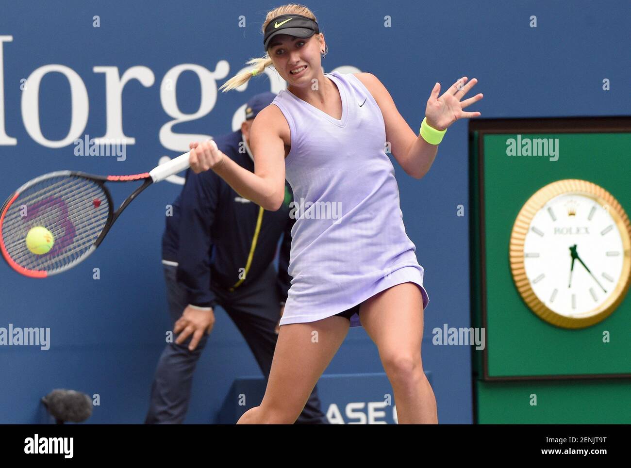 US Open Tennis Championship. Russian tennis player Anastasia Potapova ...