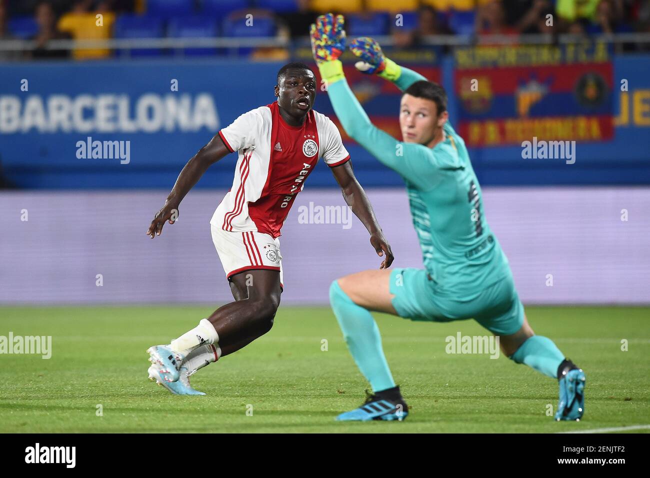 Brian Brobbey of Ajax during the Johan Cruyff stadium opening on August ...