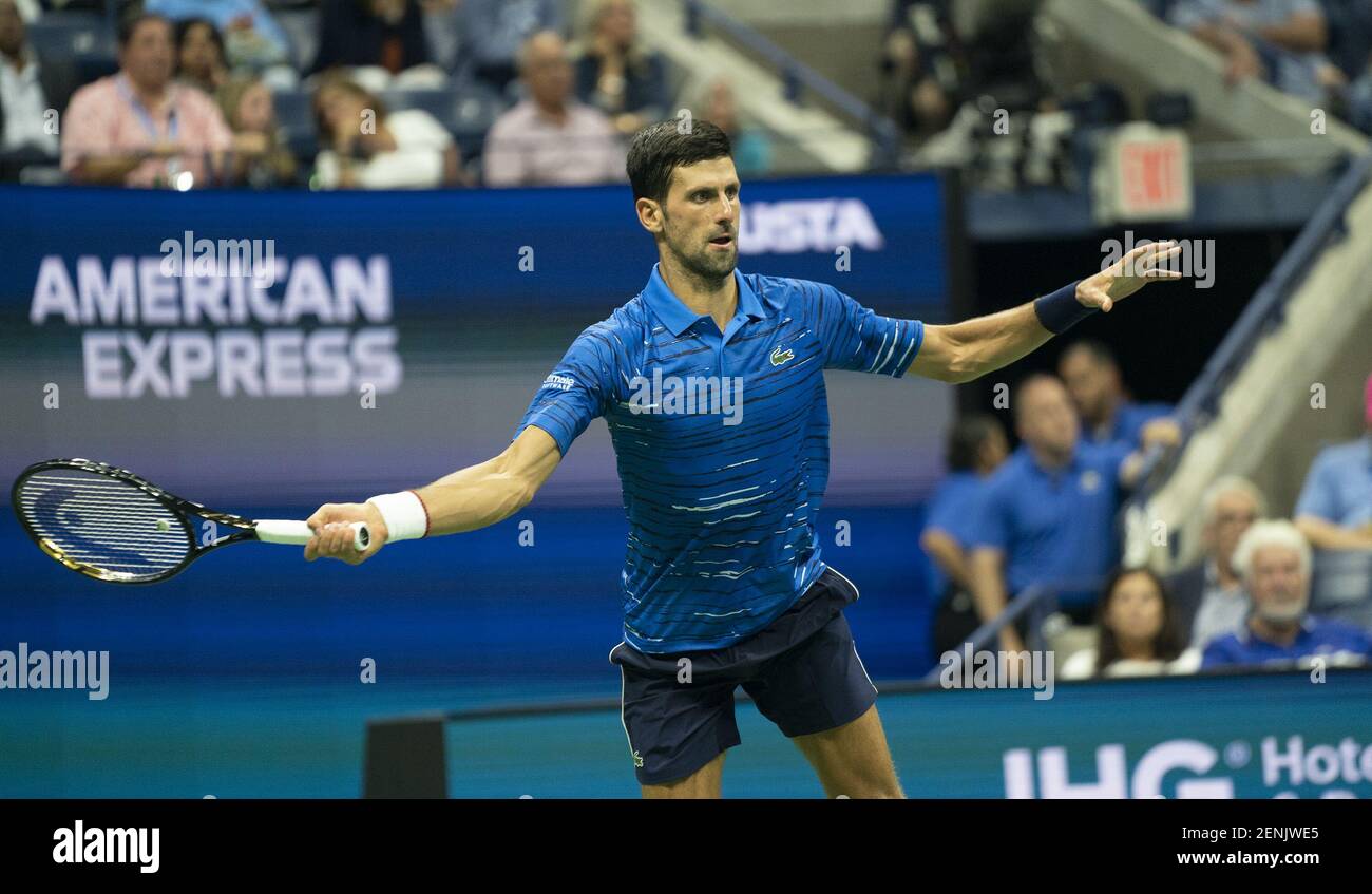 Novak Djokovic (Serbia) in action during round 2 of US Open Tennis ...
