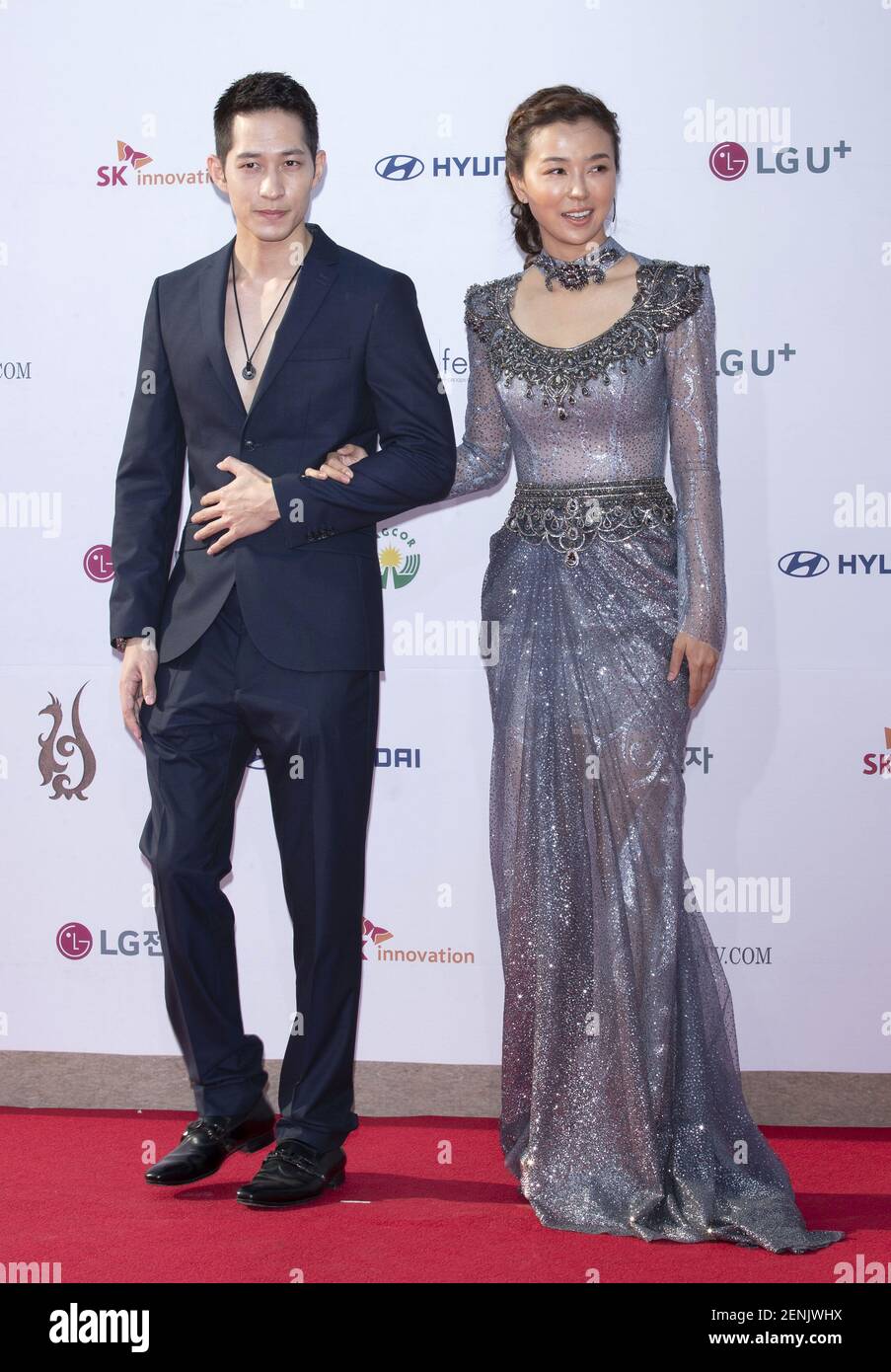 28 August 2019 - Seoul, South Korea : Chinese actors Charles Luu and ...