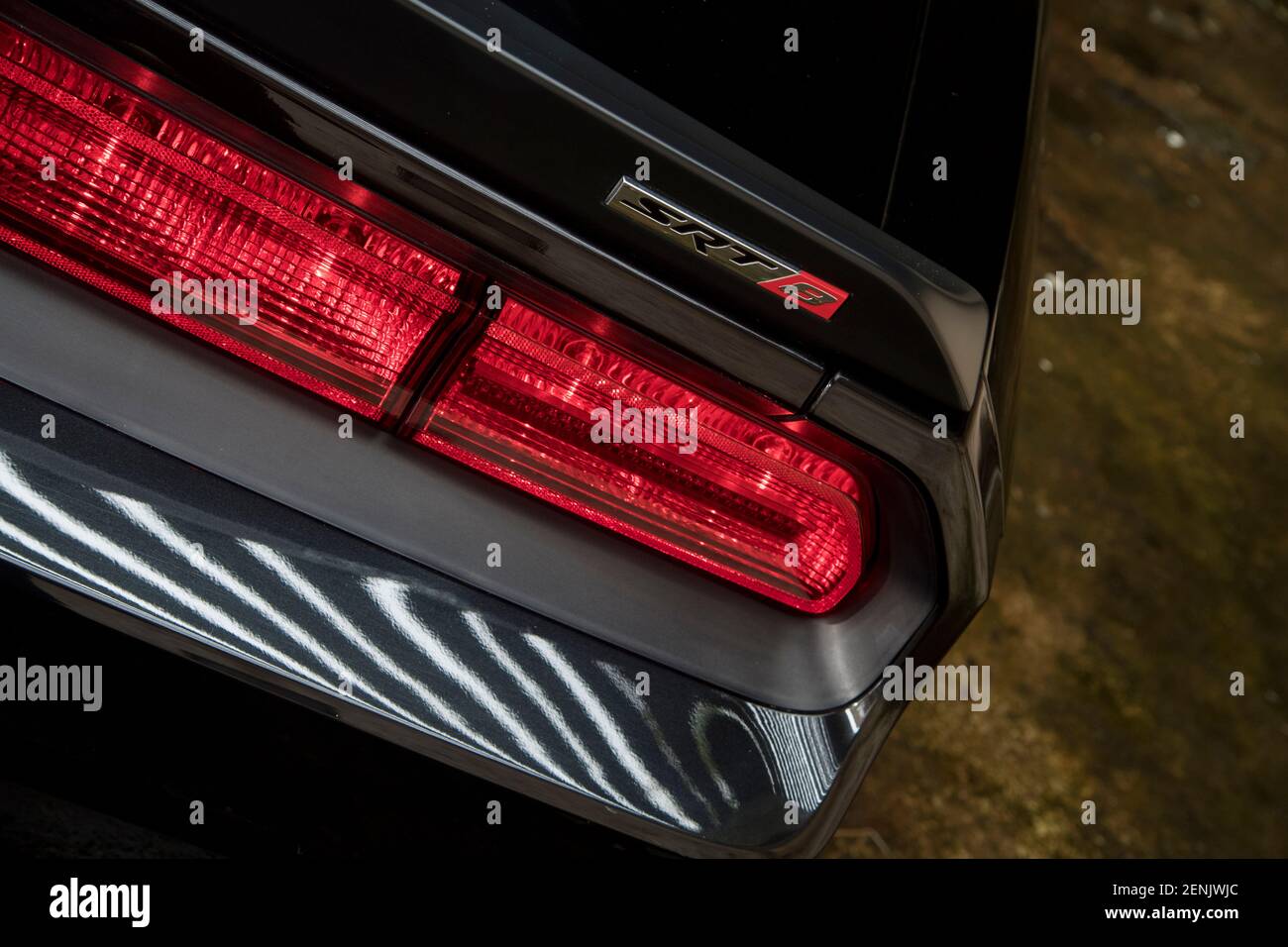 Dodge Hellcat SRT8 American muscle car, modified Stock Photo - Alamy