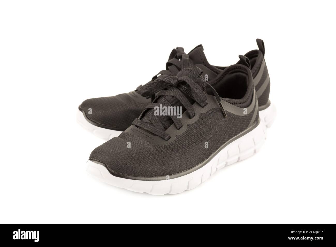 The pair of sport shoes isolated on white background Stock Photo - Alamy