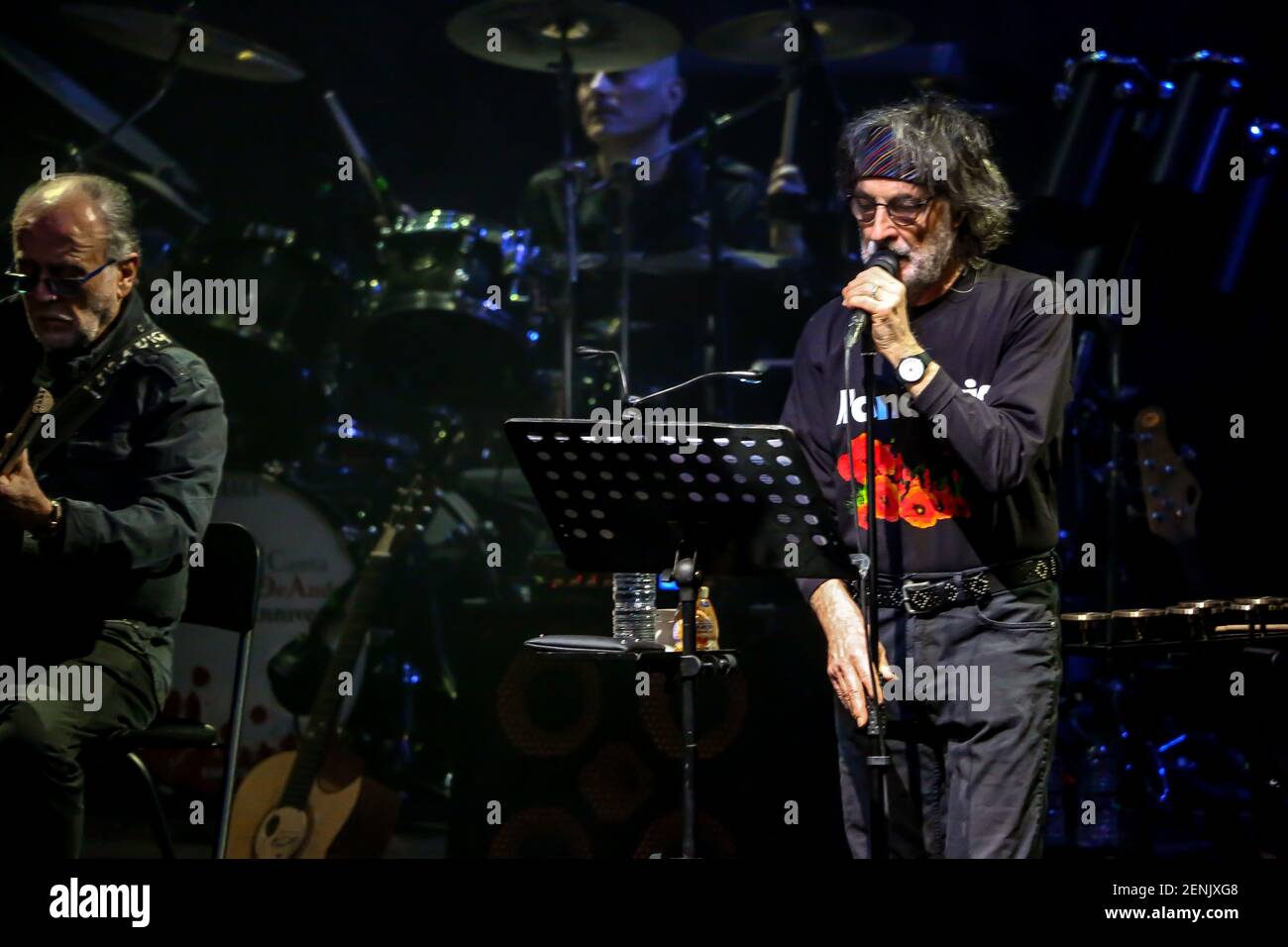 Franz Di Cioccio, front man and founder of "PFM - Premiata Fonderia ...