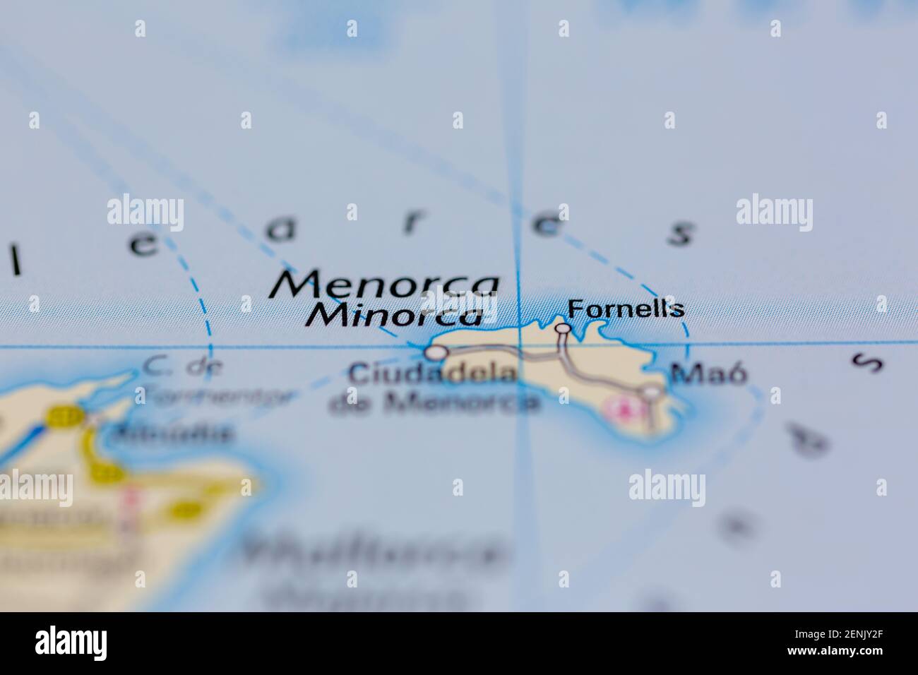 Map of minorca spain hi-res stock photography and images - Alamy