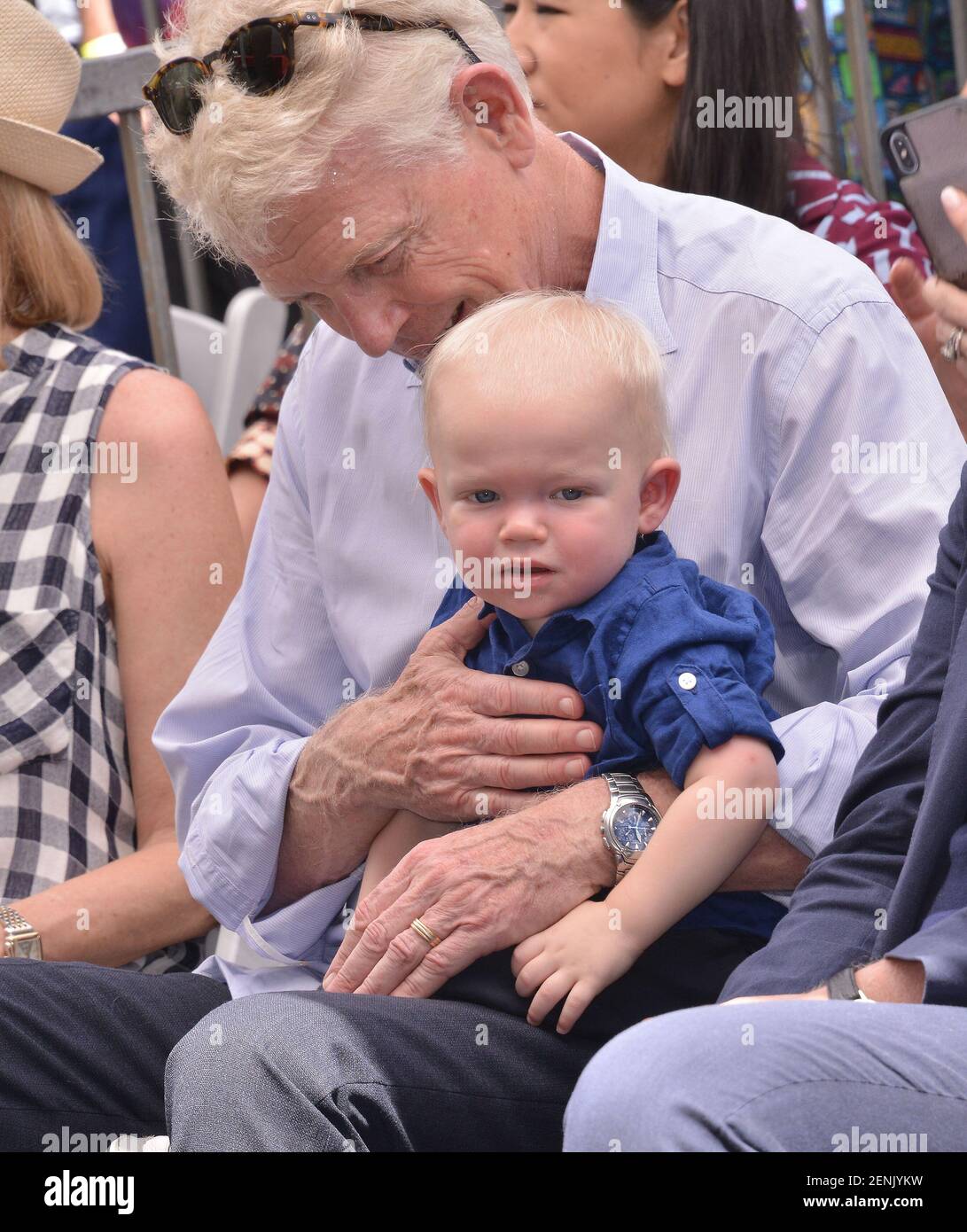 (L-R) Klaus Dunst and Grand Son Ennis Howard Plemons at the Kirsten ...