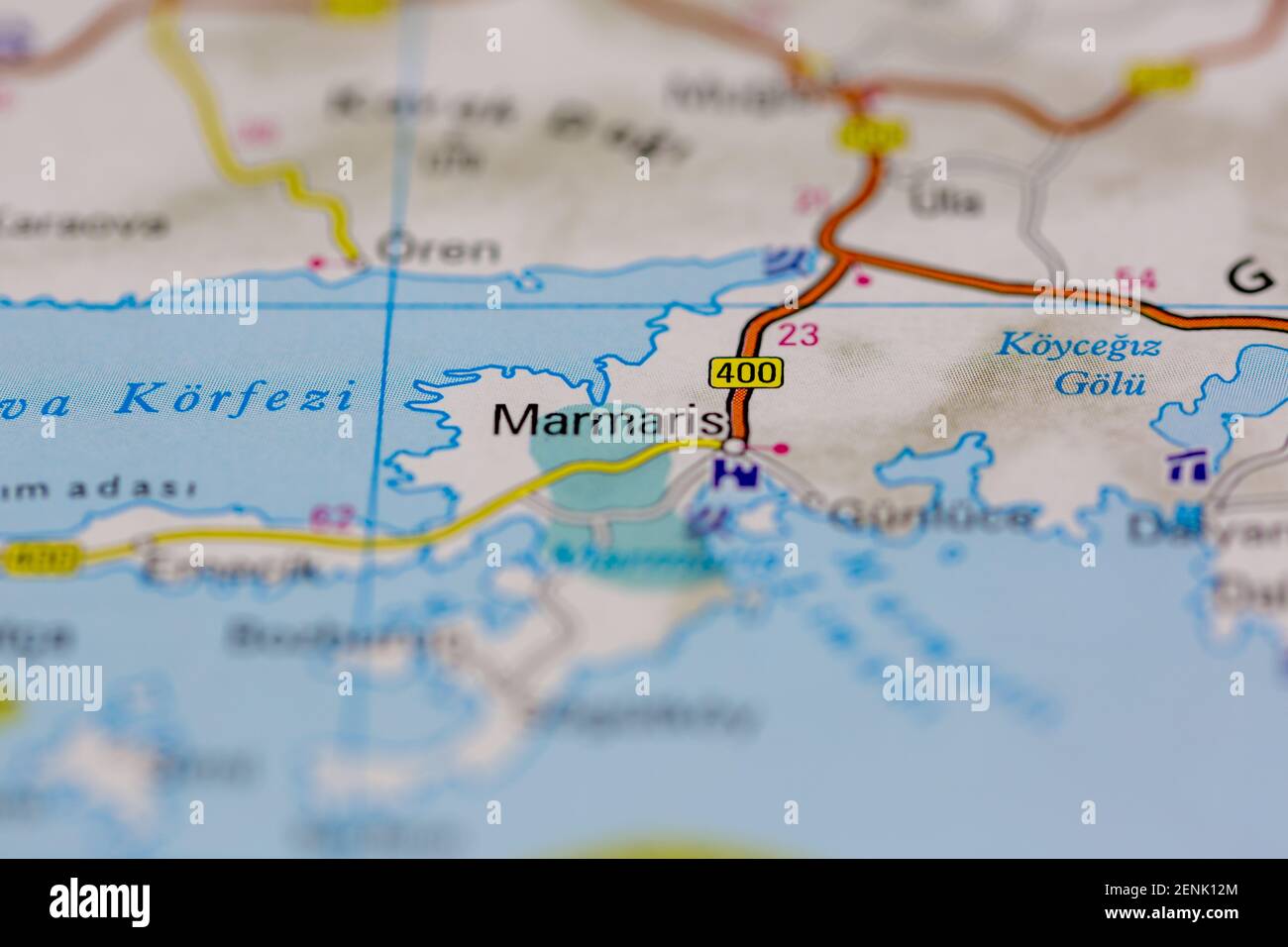 Marmaris on a map hi-res stock photography and images - Alamy