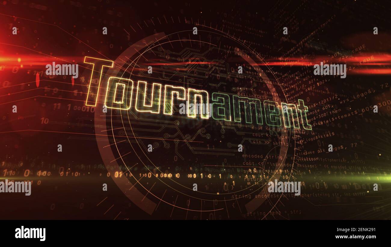 Tournament concept, cyber sport play, esport gaming championship and ...