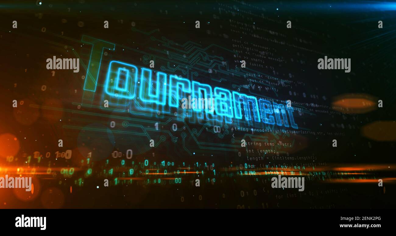 Tournament concept, cyber sport play, esport gaming championship and ...