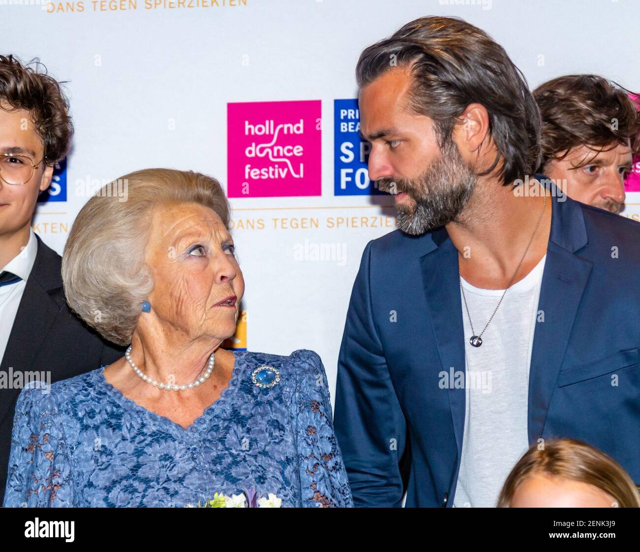 Princess Beatrix during the 7th edition of the Free to Move dance performance at the ...