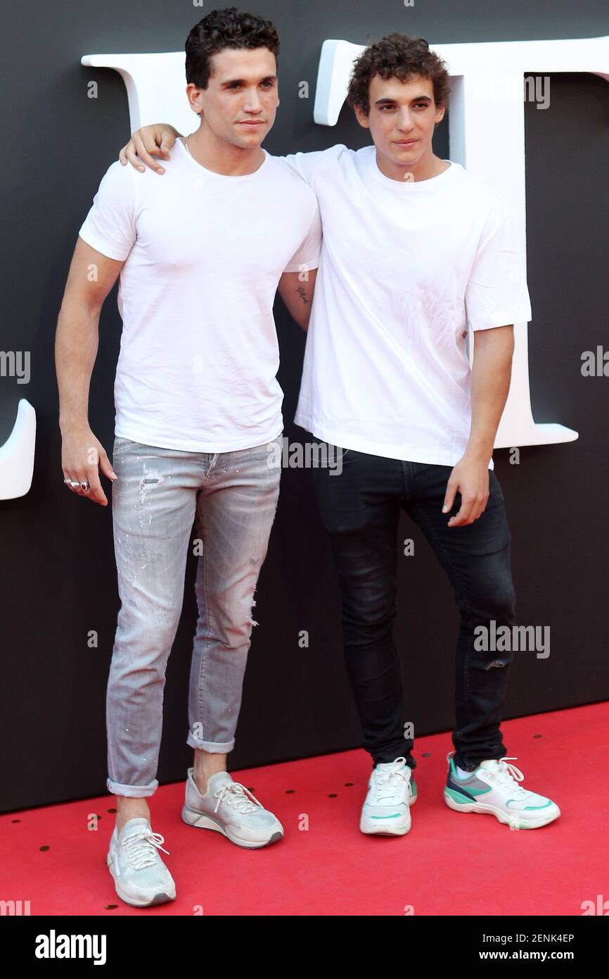 Jaime Lorente (l) and Miguel Herran attend the red carpet of ELITE 2rd ...