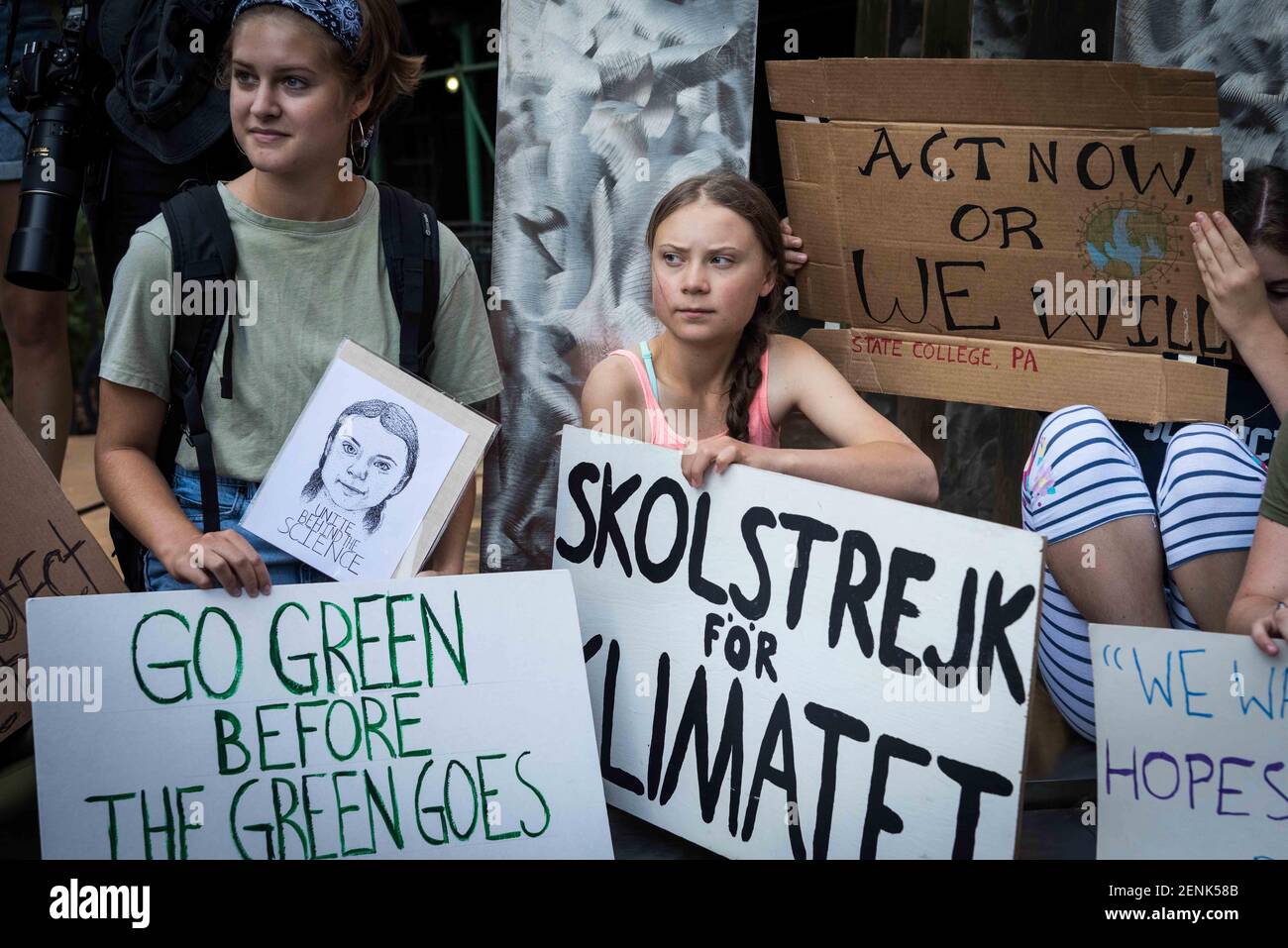 Youth climate activist Greta Thunberg alongside Fridays for Future ...