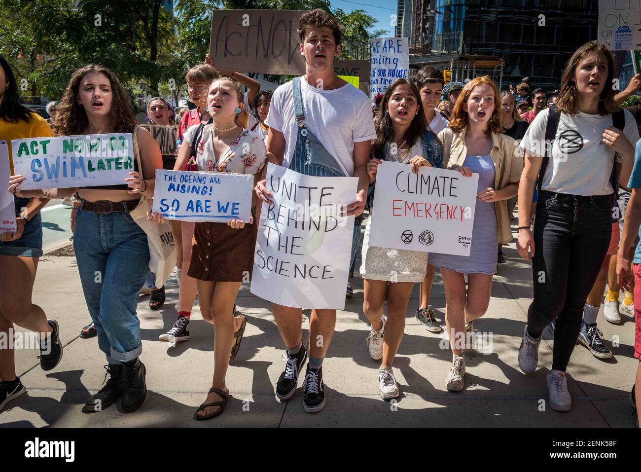 Youth climate activist Greta Thunberg alongside Fridays for Future ...