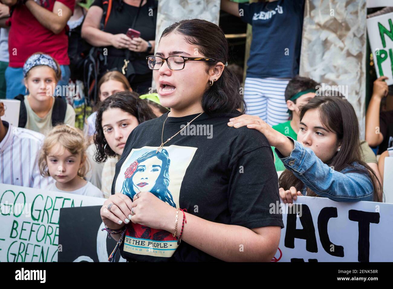 Youth climate activist Greta Thunberg alongside Fridays for Future ...