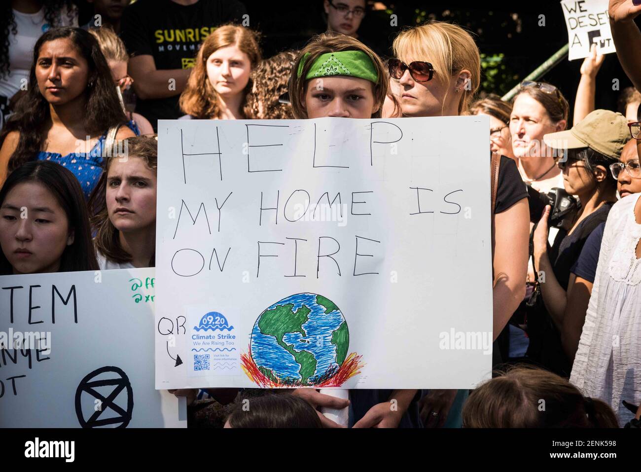 Youth climate activist Greta Thunberg alongside Fridays for Future ...