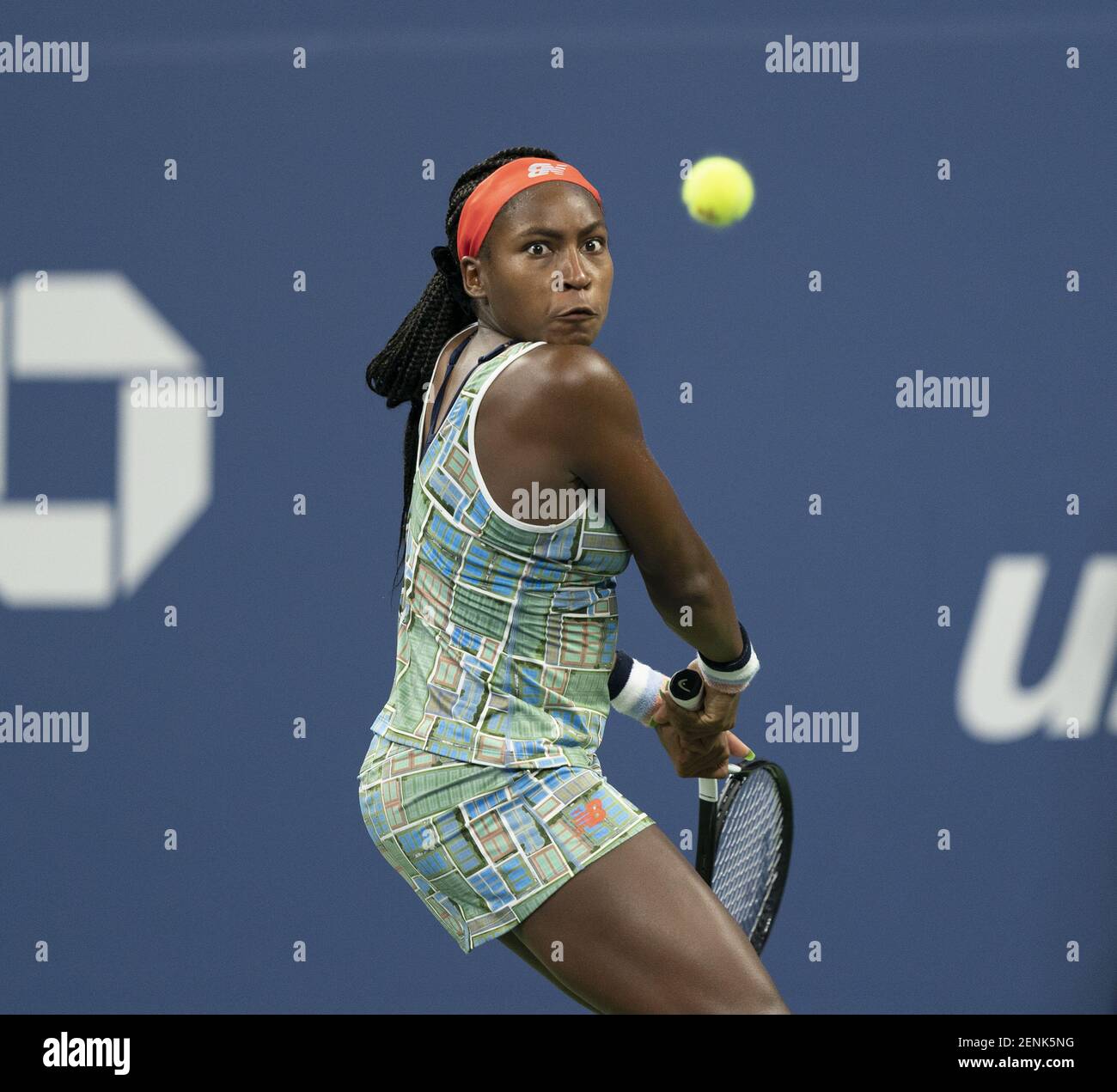 Cori Coco Gauff (USA) in action during round 2 of US Open Championships ...