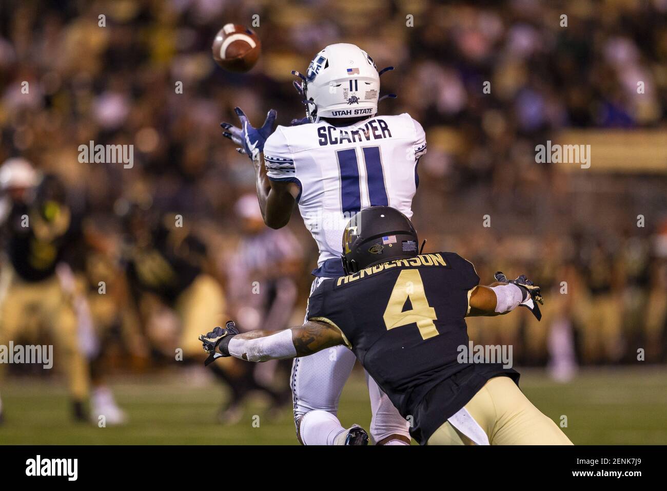 August 30, 2019: Utah State Aggies wide receiver Savon Scarver (11 ...