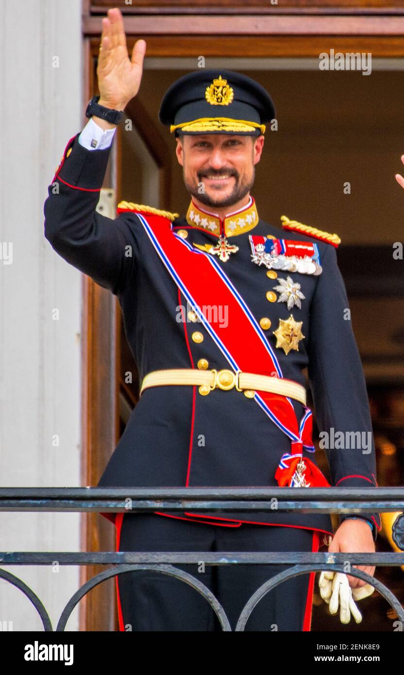 Crown Prince Haakon during the confirmation of Princess Ingrid ...
