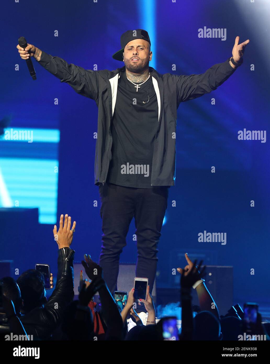 MIAMI, FLORIDA - AUGUST 30: Nicky Jam performs live on stage during the ...