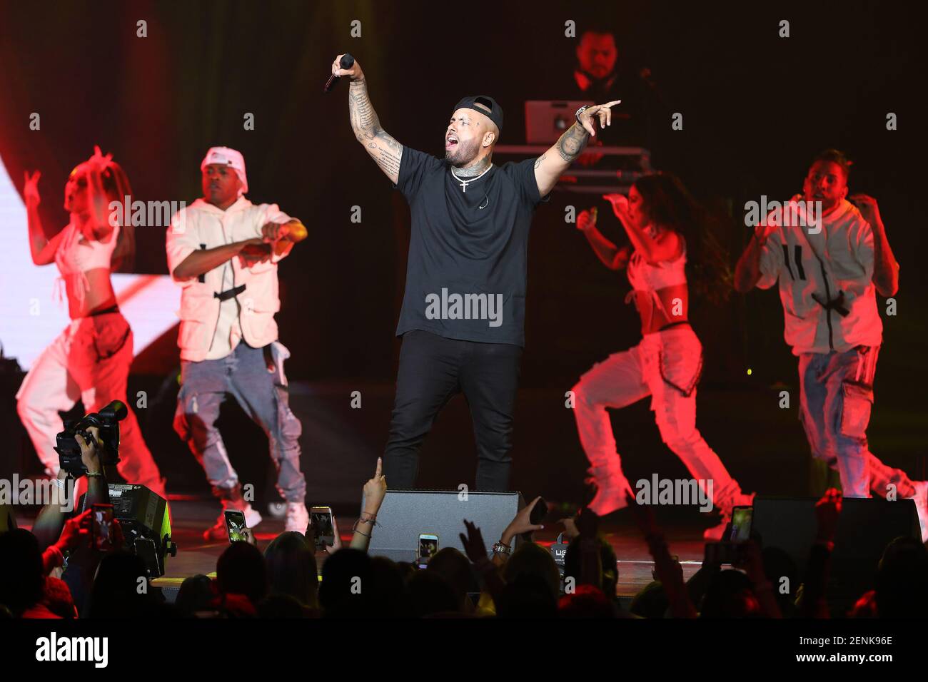 MIAMI, FLORIDA - AUGUST 30: Nicky Jam performs live on stage during the ...