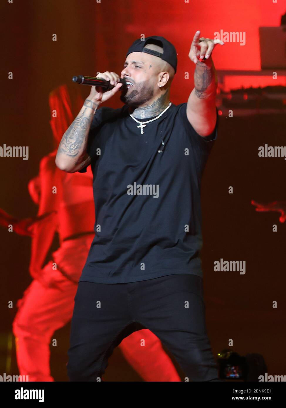 MIAMI, FLORIDA - AUGUST 30: Nicky Jam performs live on stage during the ...