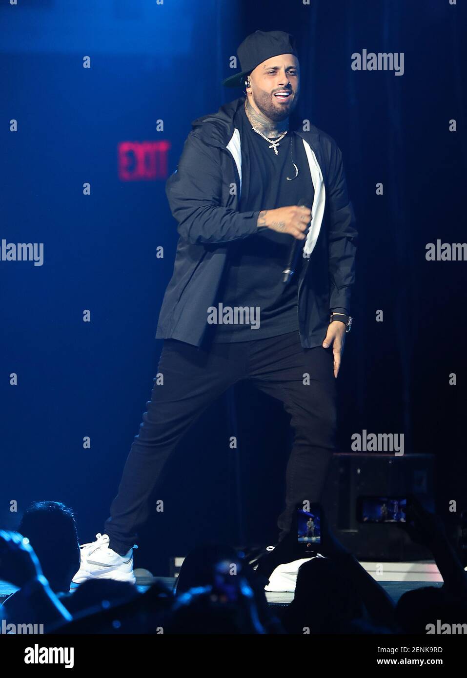 MIAMI, FLORIDA - AUGUST 30: Nicky Jam performs live on stage during the ...