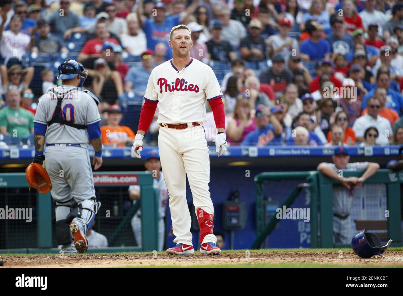 August 31, 2019: Philadelphia Phillies first baseman Rhys Hoskins (17 ...