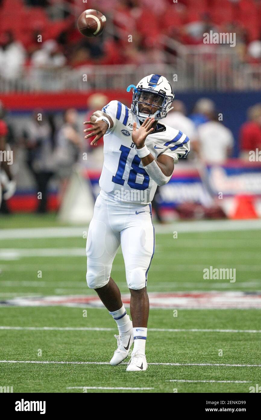 August 31, 2019: Duke's Quentin Harris (18) prior to the Chick-Fil-A ...
