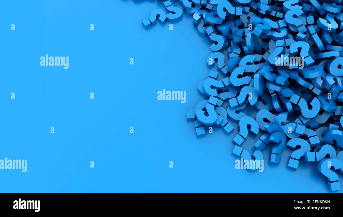 Question marks background with copy space area Stock Photo - Alamy