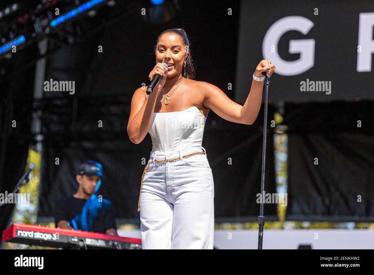 Grace Carter during the Made In America Music Festival on August, 31 ...