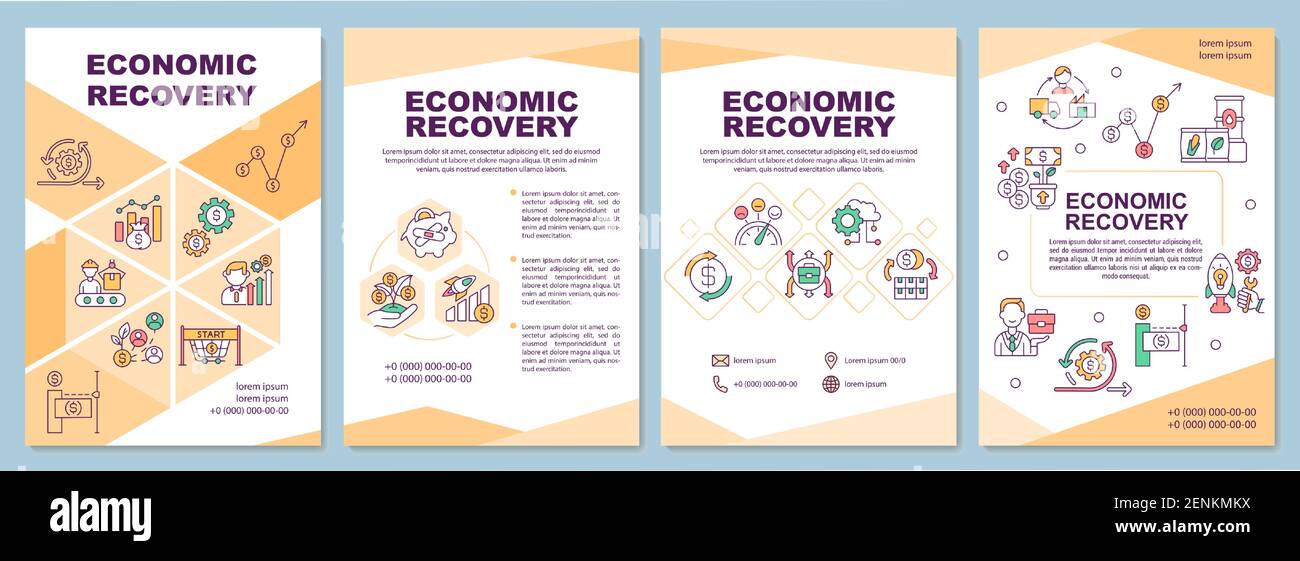 Economic recovery brochure template Stock Vector Image & Art - Alamy