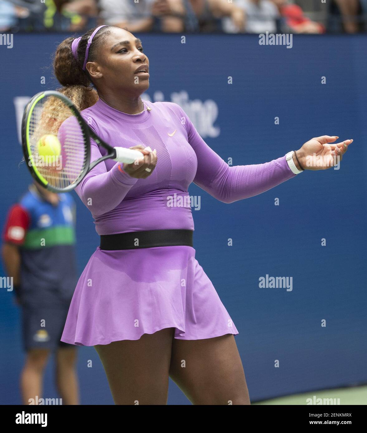 September 1,2019: Serena Williams (USA) defeated Petra Martic (CRO) 6-3, 6-4, at the US Open ...