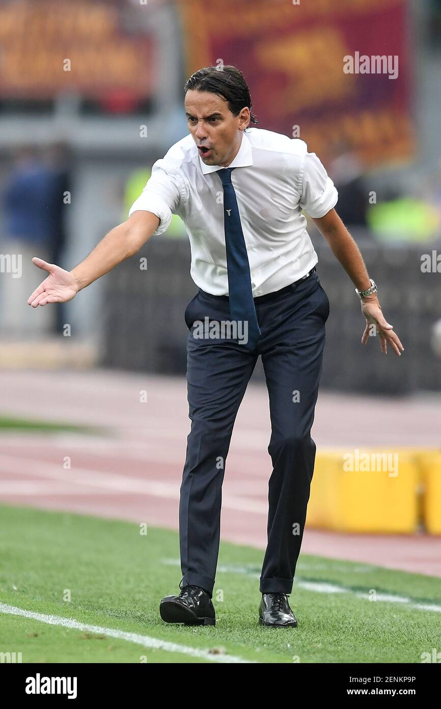 Simone Inzaghi, Lazio coach. Roma 01-09-2019 Stadio Olimpico Football ...