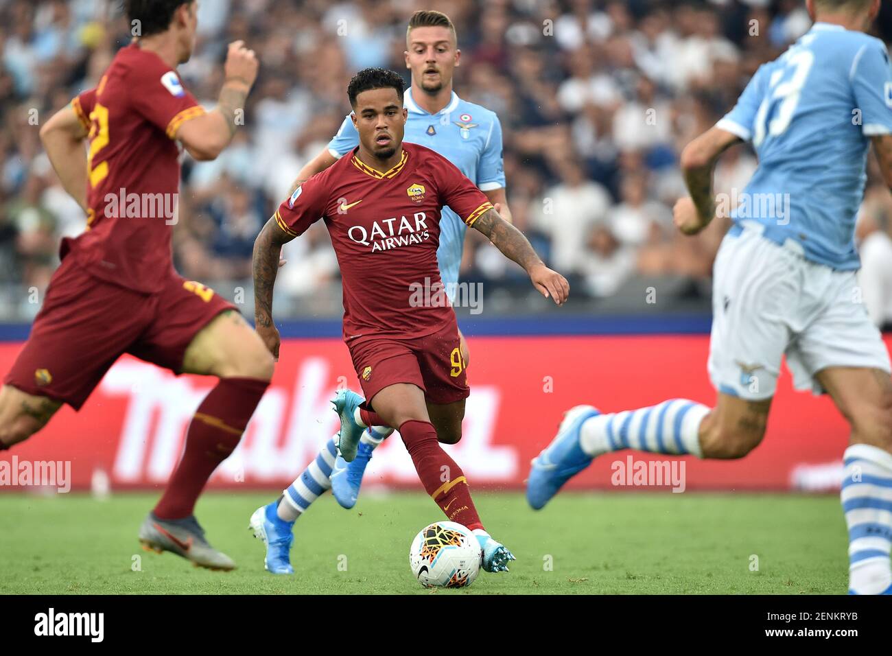 Justin Kluivert of AS Roma Roma 01-09-2019 Stadio Olimpico Football ...