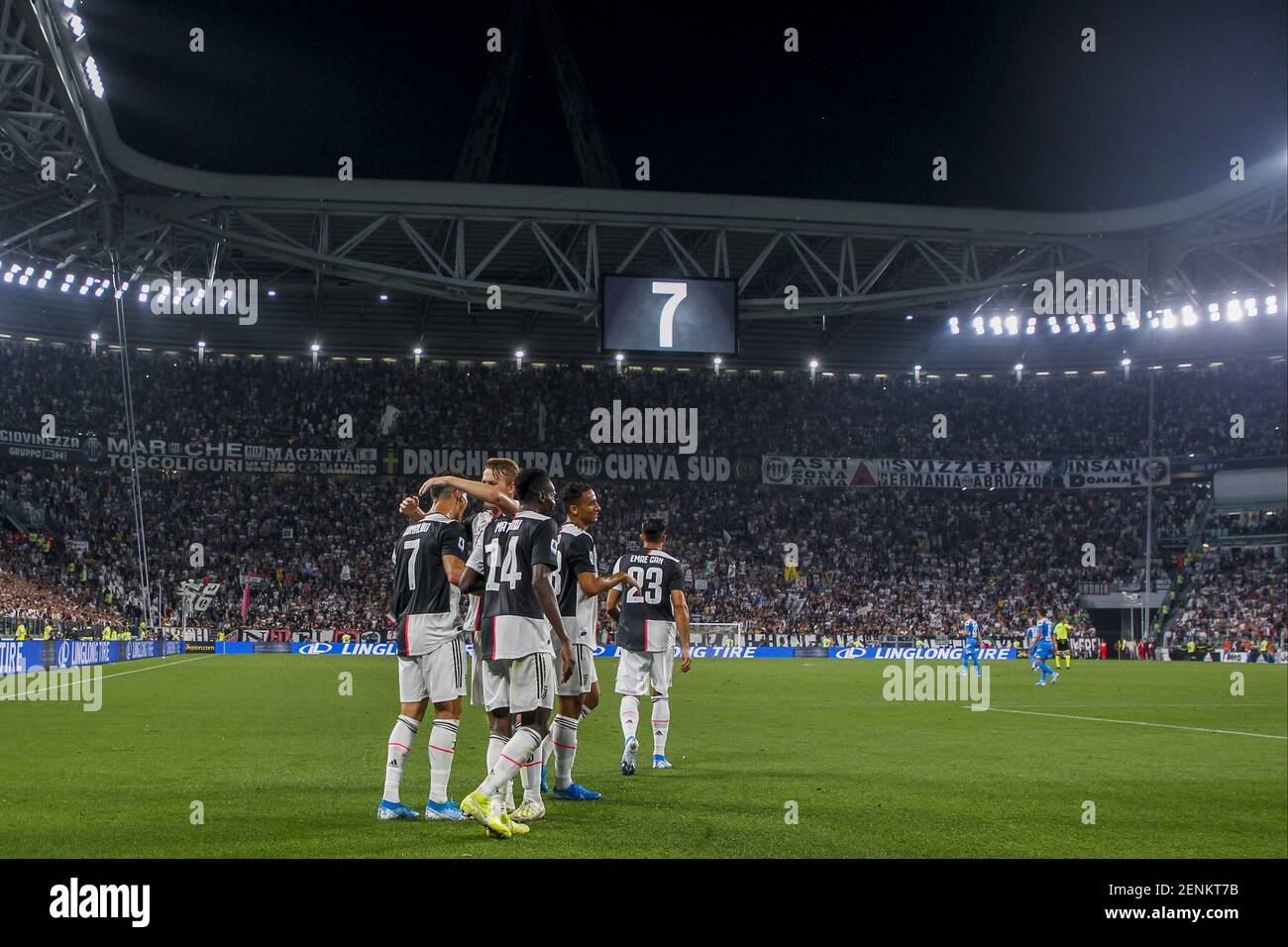 Italian football match between Juventus FC - SSC Napoli at juventus ...