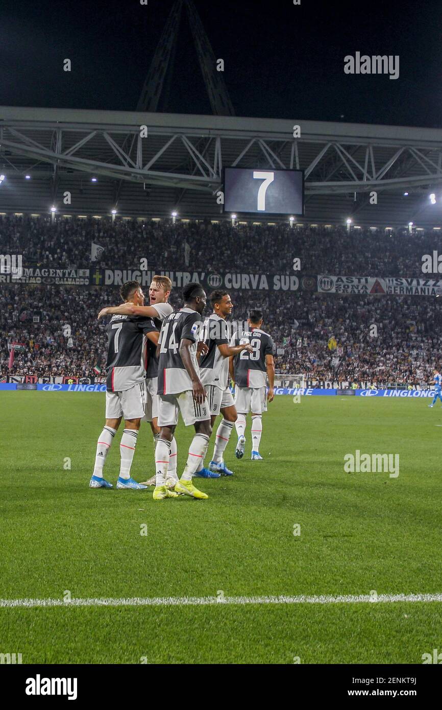 Italian football match between Juventus FC - SSC Napoli at juventus ...