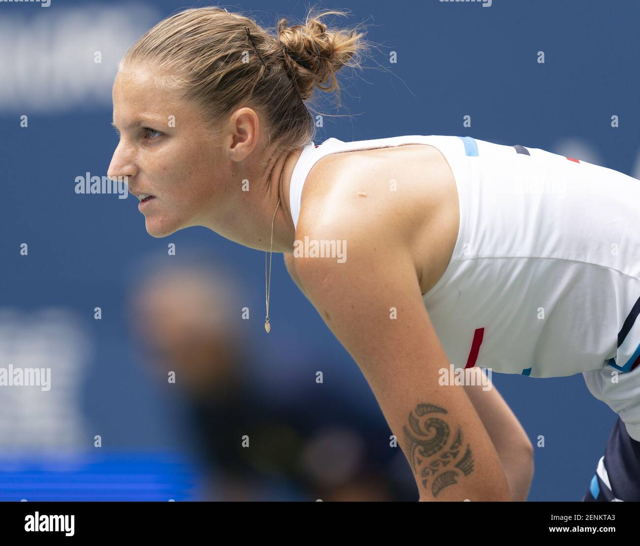 Karolina Pliskova (Czech Republic) in action during round 4 of US Open ...
